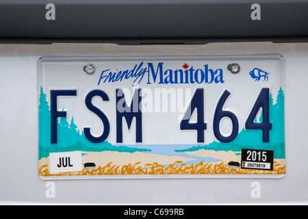 Canadian vehicle number plates Stock Photo - Alamy