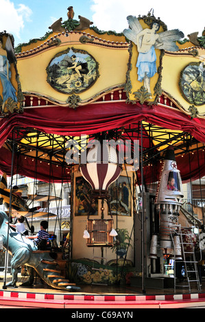 Segovia Spain carousel merry-go-round Stock Photo - Alamy