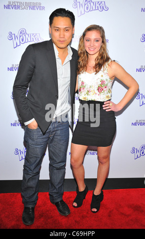 Jon M. Chu, Linsey Mickolas at arrivals for JUSTIN BIEBER: NEVER SAY ...