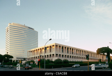 Grattacielo INAIL in the EUR district, Rome Stock Photo: 30025495 - Alamy