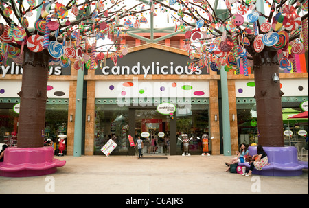 the Candylicious store, Sentosa Island Singapore Stock Photo - Alamy