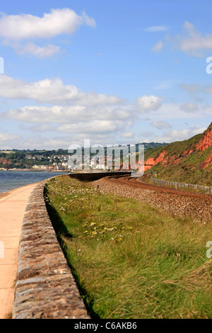 The Coastal path from Dawlish Warren to Dawlish Devon with Langstone ...