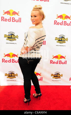 Model Amazin Amie The Red Bull Pool party held at Seminole Hard Rock ...