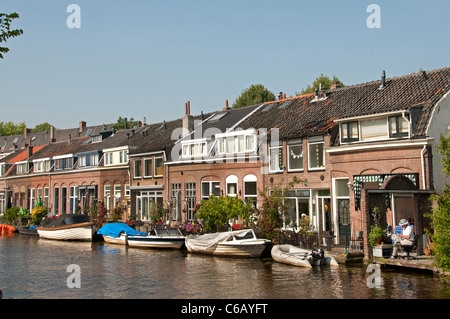 Leiden Netherlands Haarlemmerweg Haarlemmervaart Stock Photo - Alamy