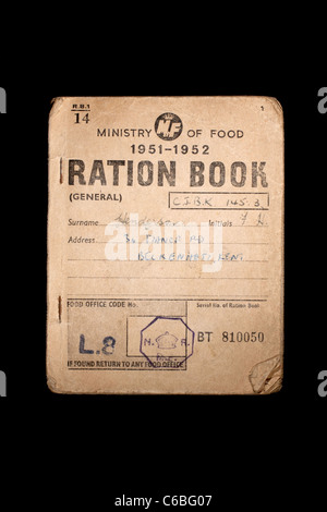 1950s Ministry of Food Ration Book 1952 1953 FOR EDITORIAL USE ONLY ...