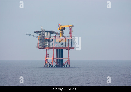 Oil driling rig Valhall Oil field Norwegian part of the North Sea Stock ...