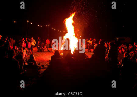Communal campfire, Green man festival 2011 , Glanusk Park ,Crickhowell ...