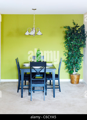 Dining table in home interior Stock Photo - Alamy