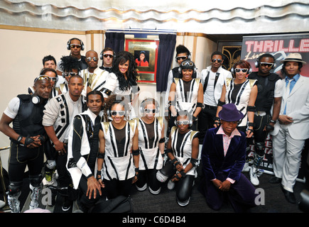 The unveiling of a Michael Jackson plaque at the Lyric Theatre to ...