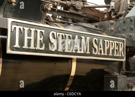 Traction engine name plate Stock Photo - Alamy
