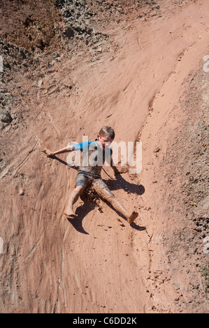 Mud Slide Fun Stock Photo - Alamy