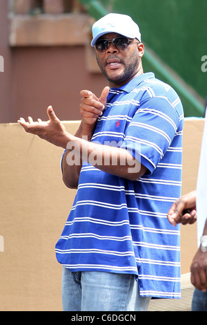 Tyler Perry on the set of 'For Colored Girls Who Have Considered ...