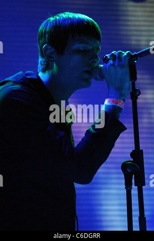 Wesley Eisold Cold Cave performing at Le Poisson Rouge New York City ...