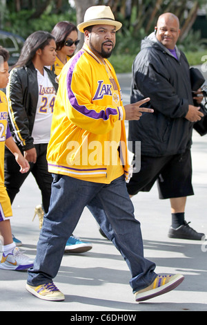 Ice Cube arriving at the Staples Center for game six LA Kings vs. New ...