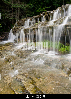 Au Train waterfalls in Michigan's Upper Peninsula Stock Photo - Alamy