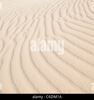 sand surface with regural wind pattern Stock Photo - Alamy