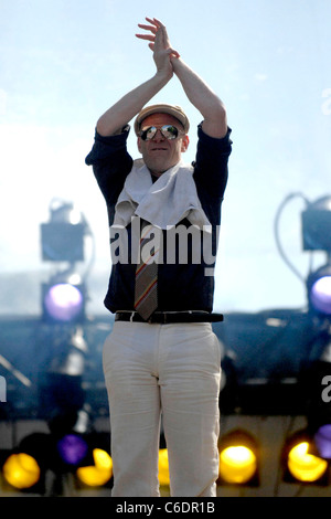 DJ Junkie XL performing a set during the Bevrijdingspop Festival ...