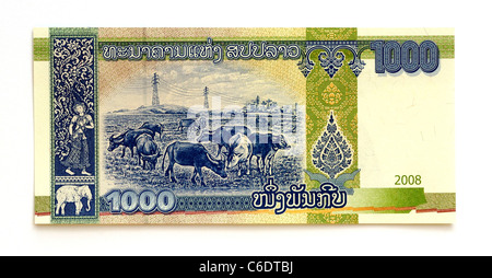 Laos 1000 One Thousand New Kip Bank Note Stock Photo - Alamy