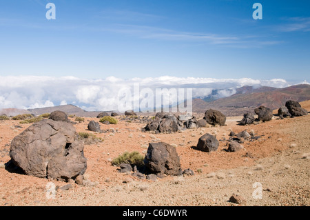 Solidified lava formation called The Eggs of Mount Teide, Teide ...