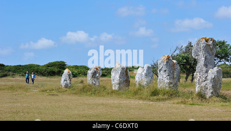 Neolithic Alignements de Lagatjar, stone alignment of megalithic ...