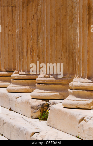Doric columns in the Acropolis Propylaea, Athens, Greece Stock Photo ...