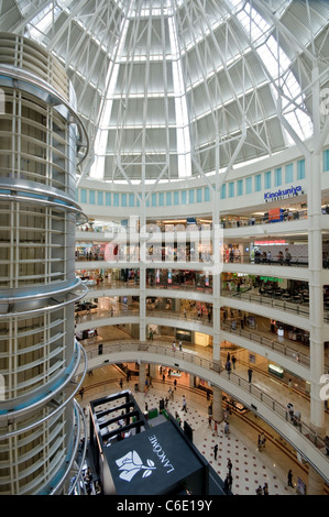 Interior of shopping centre at the Petronas Towers in Kuala Lumpur ...