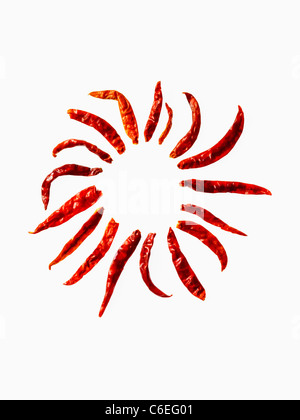 Red chili peppers on a white background. High quality photo Stock Photo ...