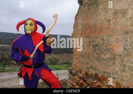 Mask " La Botarga " Asking for alms in the church in RAZBONA ...