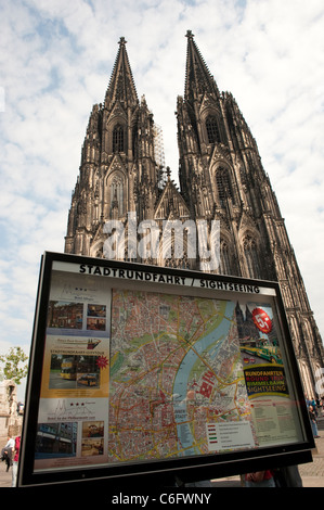 Map of Cologne Cologne Stock Photo - Alamy