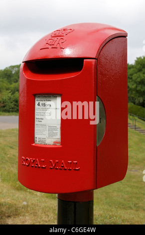 A royal mail red post box for franked mail only Stock Photo - Alamy