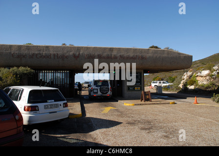 Cars at toll entrance of Cape Point National Park, Cape Town, Western ...
