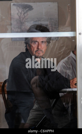 Al Pacino on the set of a coffee commercial New York City, USA - 27.05. ...