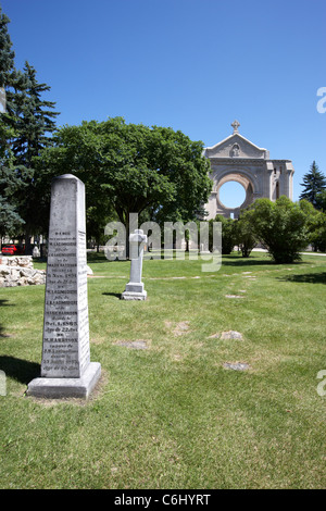 obelisk headstone for jean baptiste lagimodiere early french canadian ...