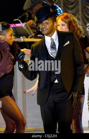 Usher performing live on ABC's 'Good Morning America' in support of his ...
