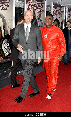 Actor Tracy Morgan and Bruce Willis The NY Movie Premiere of 'Cop Out ...