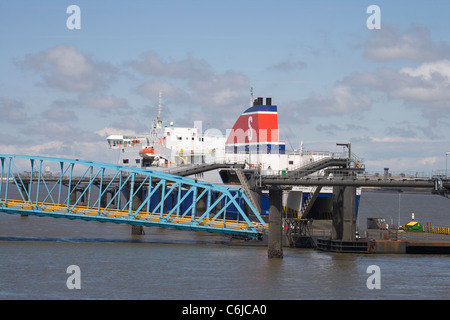 Birkenhead to Belfast ferry at Birkenhead from the Albert Dock in Stock ...