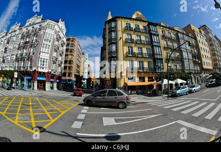 Street scene in Santander, Spain Stock Photo - Alamy
