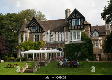 The cafe bar at Wing Hall campsite, Wing, Rutland, England Stock Photo ...