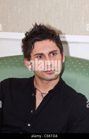 Dan Balan giving an interview. The Moldovan singer is famous for his ...