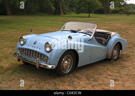 Baby blue Triumph automobile Stock Photo - Alamy