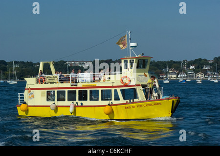 Brownsea Island ferry boat in Poole Harbour heading for Brownsea Stock ...