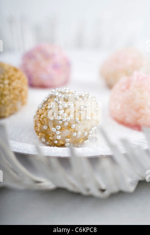 sesame sticky rice ball glutinous mochi desert Stock Photo - Alamy