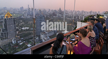Banyan Tree Rooftop Vertigo & Moon Bar , Bangkok , Thailand Stock Photo - Alamy