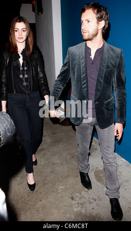 Anne Hathaway, Adam Shulman attending the LA Art Show 2016 Opening ...