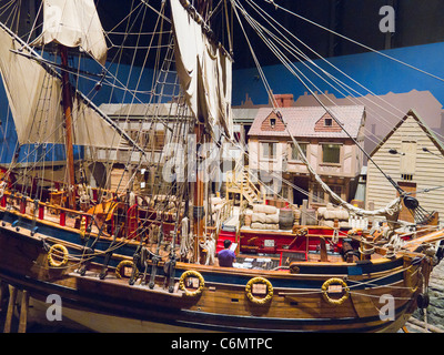 Replica of the ship Nonsuch that sailed for a trading voyage from ...