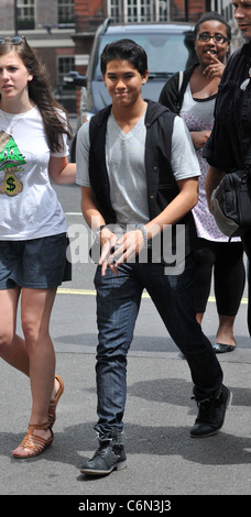 Boo Boo Stewart aka Nils Allen Stewart, Jr The Twilight star outside ...