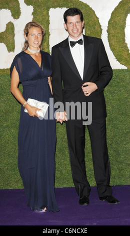 Tim Henman and his wife Lucy Heald attending the 2010 Wimbledon Gala ...