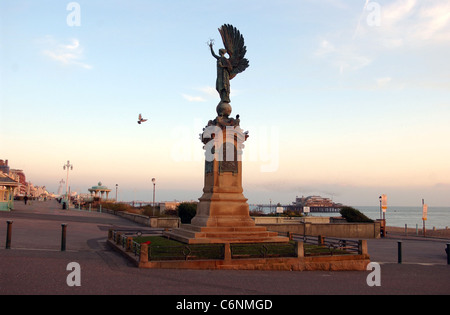 The peace statue on the border between Brighton and Hove on the Stock ...