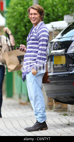 Mark Owen outside his house, on the day after it was announced that ...
