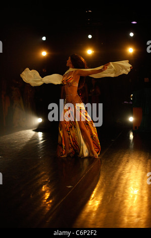Belly dancer performs during annual Israeli belly dance competition ...